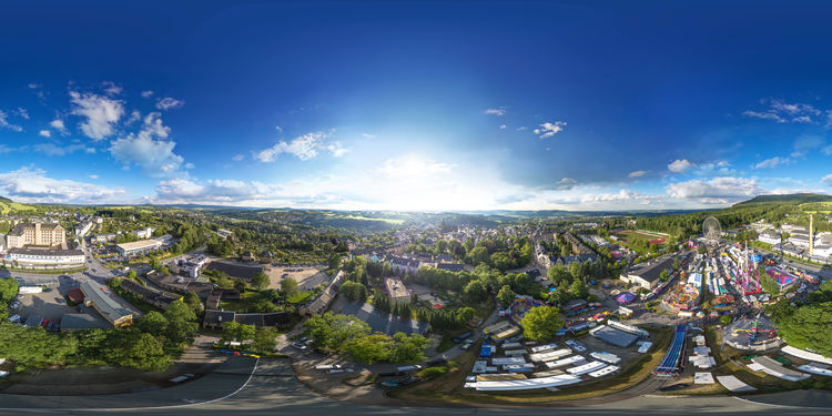 Luftpanorama - Große Kreisstadt Annaberg-Buchholz - Wir sind 360 Grad