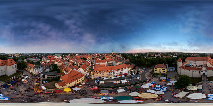 Luftbild Schloßplatz - Stadt Freiberg - Wir sind 360 Grad
